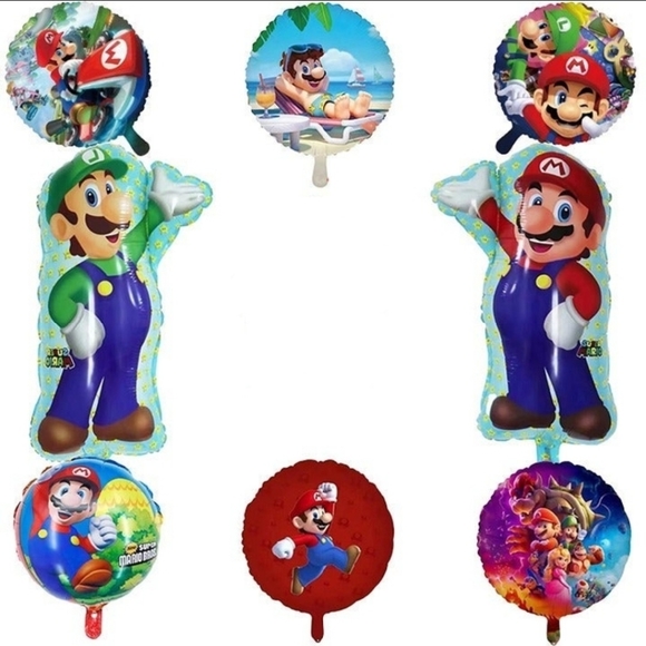 Nintendo | Party Supplies | Marioluigi Balloon 8pc Set | Poshmark